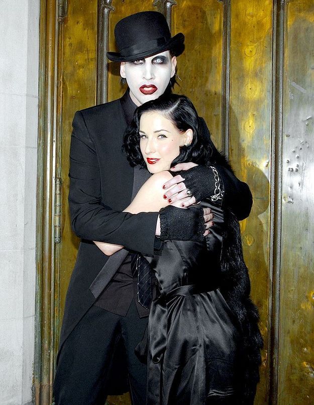 Marilyn Manson Et Dita Von Teese Marilyn Manson Est Il De La Hype Elle