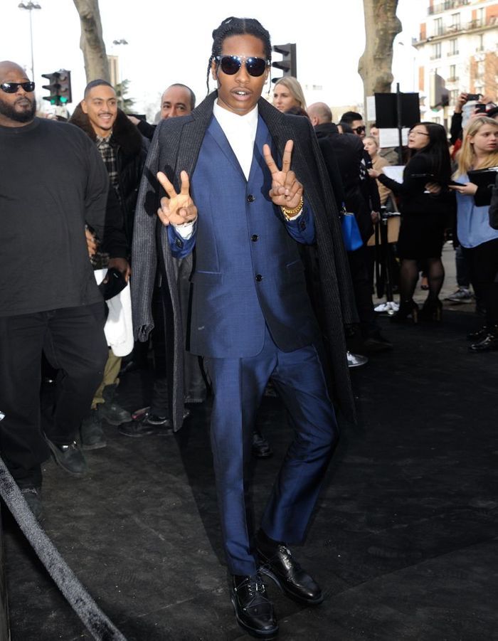 ASAP Rocky au défilé Dior Homme - Qui squatte les premiers rangs des ...